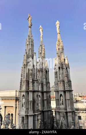 Church figure, View from the roof of Milan Cathedral, Milan Cathedral ...