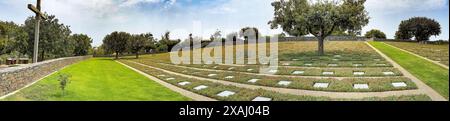 Part of a German military cemetery inaugurated in 1974 by the German ...