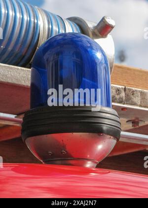 Emergency vehicle lighting blue red yellow warning rotating lights ...