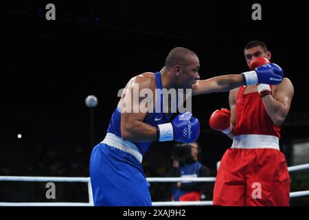 Tokyo - Japan, July 23, 2024, boxing match, during the Olympic Games ...