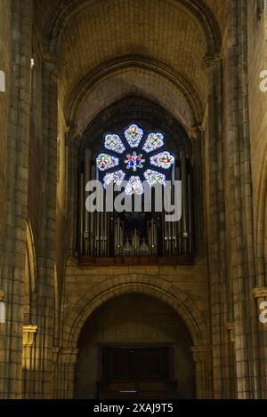 Pipe organ of the Porto Cathedral, of Romanesque, Gothic and Baroque ...