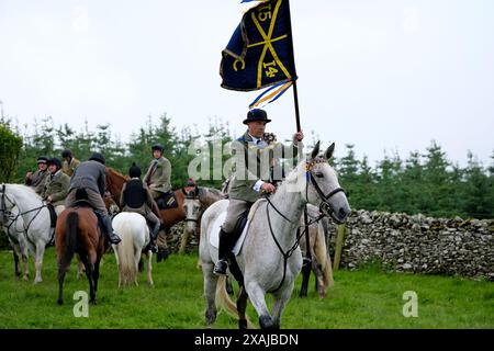 Hawick, UK, 07th June 2024: Ryan Nichol, Hawick Common Riding Cornet ...