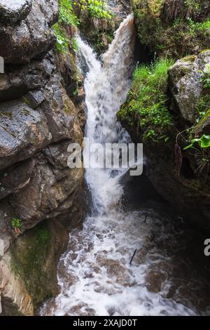 Vertical landscape photo with Honey waterfalls on a summer day. This is ...