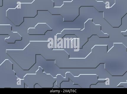 Background with metallic panels texture, wires and circuit. Spaceship ...