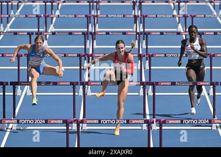 Olympic Stadium, Rome, Italy - Giada CARMASSI and Karin STRAMETZ 100 ...
