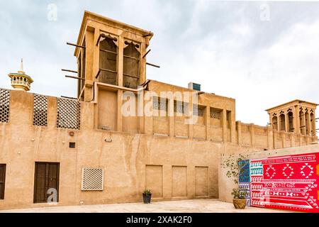 Mud houses, Al Fahidi Historical Neighborhood, historic old town, Al ...