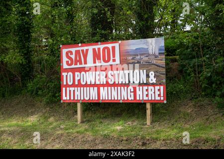Protest Sign against proposed Lithium mining and power plant ...