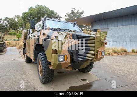 Bushmaster infantry armoured vehicle outside the Australian War ...