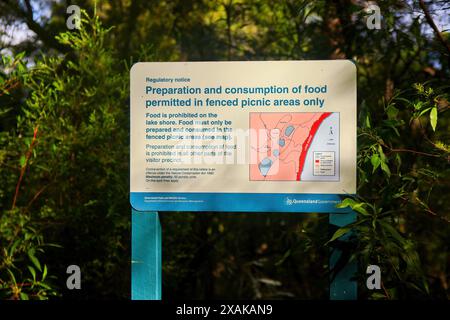 Dingo Warning Sign K'gari / Fraser Island Queensland Australia Stock ...