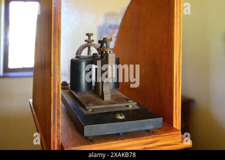 Morse key displayed in the Alice Springs Telegraph Station Historical ...