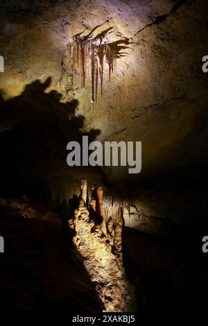 Soda straws stalactites in the Blanche Cave in the Naracoorte Caves ...