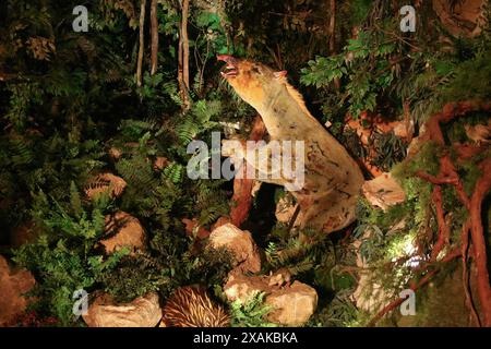 Extinct animals exhibit in the Wonambi Fossil Centre in the Naracoorte ...