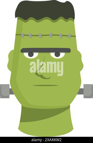 Frankenstein monster looking stern with bolts and stitches for ...
