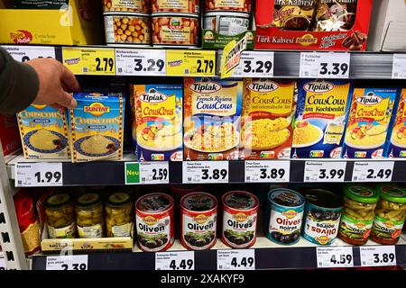 Tipiak brand Couscous in a German grocery Stock Photo - Alamy