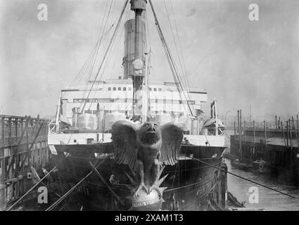 IMPERATOR, Photo shows the S.S. Imperator, an ocean liner of the ...