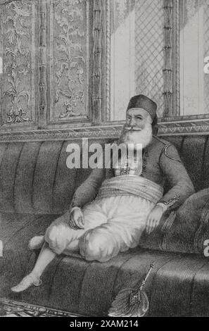 Muhammad Ali (1769-1849). Pasha of Egypt from 1805 to 1848. Portrait ...