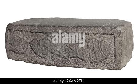 Neolithic Period. Tarxien Phase (3000 BC to 2500 BC). Stone block from ...