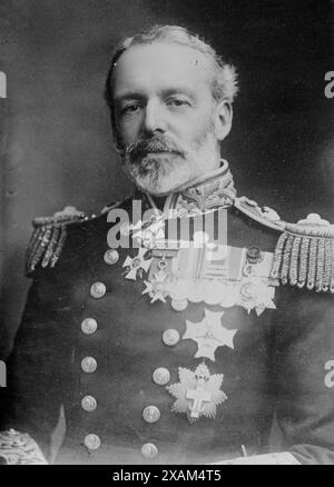 A portrait of Rear Admiral Christopher Cradock, a British naval officer ...
