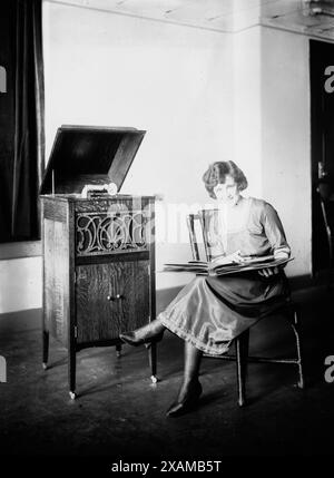 This image shows the interior of the 1920s Model 719, a 36-passenger ...