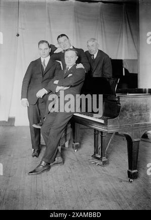 Harmonizers, between c1915 and c1920. Shows the Harmonizers Quartet with singers Harry Donaghy ...