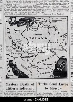WWII - A map of the Eastern front in 1941 - Seconde Guerre mondiale ...