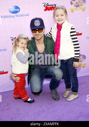 Joey Lawrence, daughters Liberty Grace Lawrence and Charleston Lawrence ...