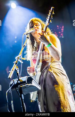 Milan Italy. 05th Jun 2024. The Italian singer and vocalist MARTA DEL ...