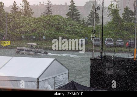 Storm and heavy rain on Montreal before Free Practice 1 on Friday ...