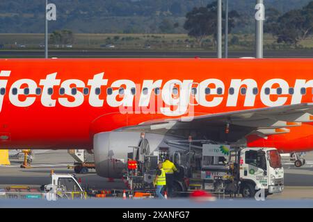 Jetstar airways 10th anniversary red livery and Airbus a320 NEO Jetstar ...