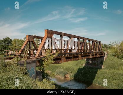 Historical classical steel railway bridge Stock Photo - Alamy