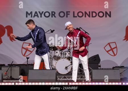 High energy dance duo Twist and Pulse, performing at the annual Mayor ...