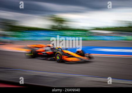 The podium (L to R): Oscar Piastri (AUS) McLaren, second; Neil Houldey ...