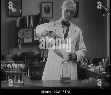 Dr Alexander Fleming, the Inventor of Penicillin, Experimenting in a ...