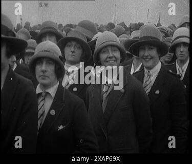 A Group of Young Female Civilians Wearing School Uniforms Standing in ...