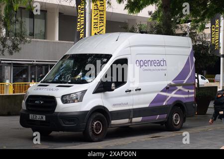An Openreach van in London Stock Photo - Alamy