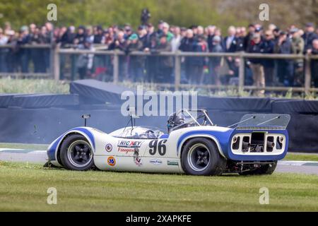John Spiers in his 1965 McLaren-Chevrolet M1B during the Surtees Trophy ...
