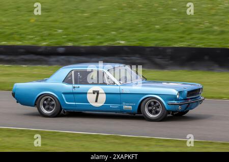 The Jim Farley / Steve Soper 1965 Ford Mustang during the Ken Miles Cup ...