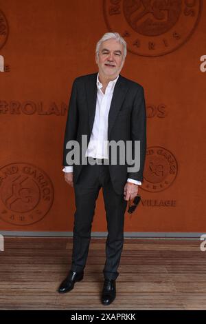 Pascal Praud at Village during the 2024 French Open at Roland Garros on ...