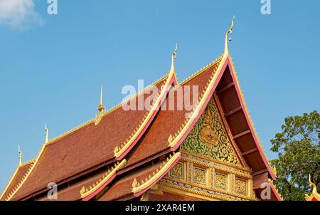 Roof, architectural detail, Wat Mixai, Vientiane, Laos Stock Photo - Alamy