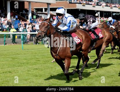 Buccabay and jockey Charles Bishop on Betfred John O'Gaunt Stakes Day ...
