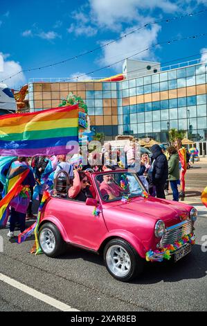Pride parade along Blackpool Promenade 2024 Stock Photo - Alamy