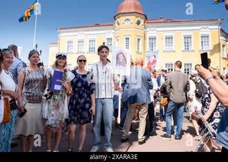 GRADUATION CELEBRATION, ÅLAND, FINLAND: It's a chaotic scene of ...