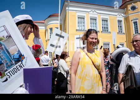 GRADUATION CELEBRATION, ÅLAND, FINLAND: It's a chaotic scene of ...