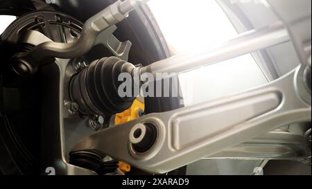 Car suspension. Technical images of structure of car spare parts. Such ...
