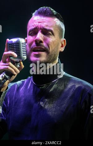 Ankara, Turkey. 13th Aug, 2022. Portraits of singer Cem Adrian while he ...