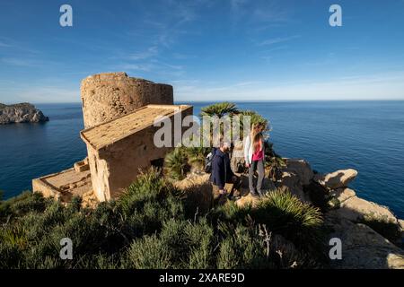 Cala en Basset Tower, 16th century, Andratx, Mallorca, Balearic Islands ...