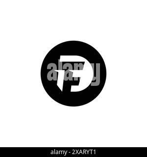DTF Abstract initial monogram letter alphabet logo design. Vector ...