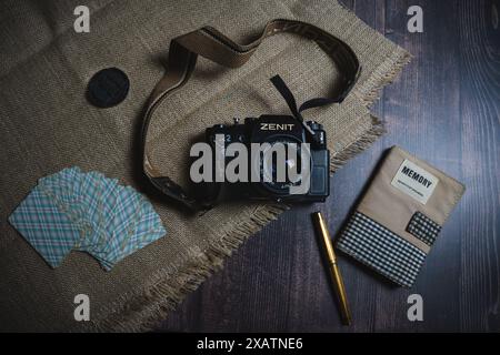Photo of the classic Zenith film camera Stock Photo - Alamy