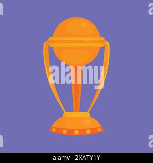 Cricket World Cup trophy vector icon. Cricket World Cup trophy on the ...