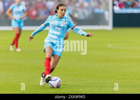 Chicago, Illinois, USA. 08th June, 2024. Chicago Red Stars forward ...